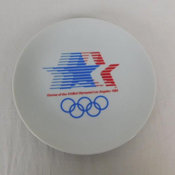 Papel | Accents | Olympics 984 Red White Blue Stars Blue Rings Logo ...